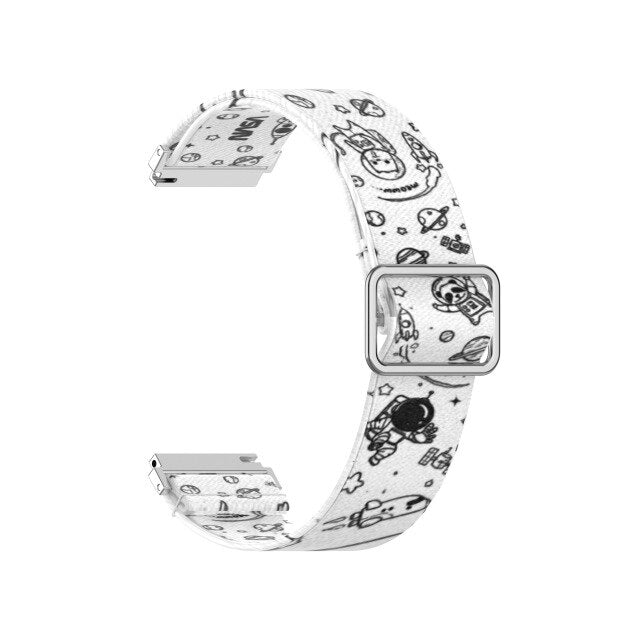22mm Samsung Galaxy Watch Strap/Band | Cartoon Spaceman Nylon Strap/Ba ...